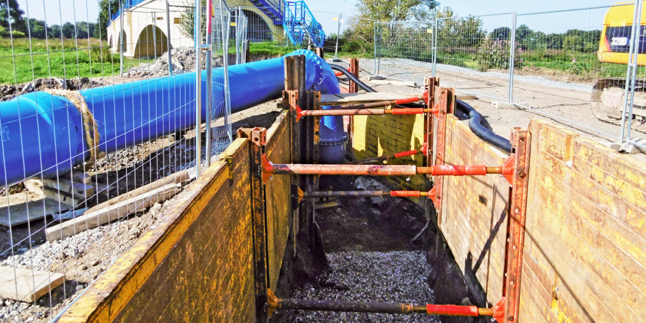 Graben-Verbausysteme ≡ EADIPS FGR Gussrohr Systeme